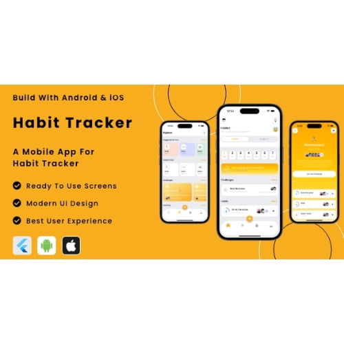 Habit Tracker App – Flutter Mobile App Template - Digixcel