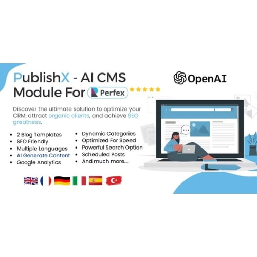 PublishX – AI Powered CMS For Perfex CRM - Digixcel