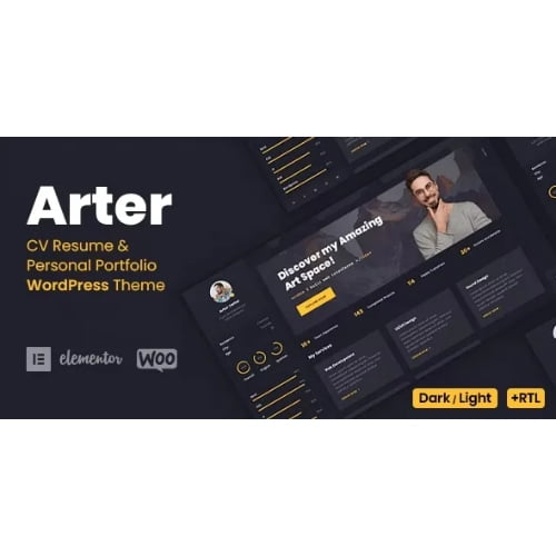 Arter – Personal Portfolio Resume Theme - Digixcel